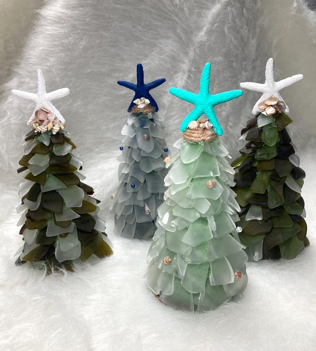 Sea Glass Trees/ Coastal Decor/ Beach Decor/ Seaside Décor/ Nautical ...