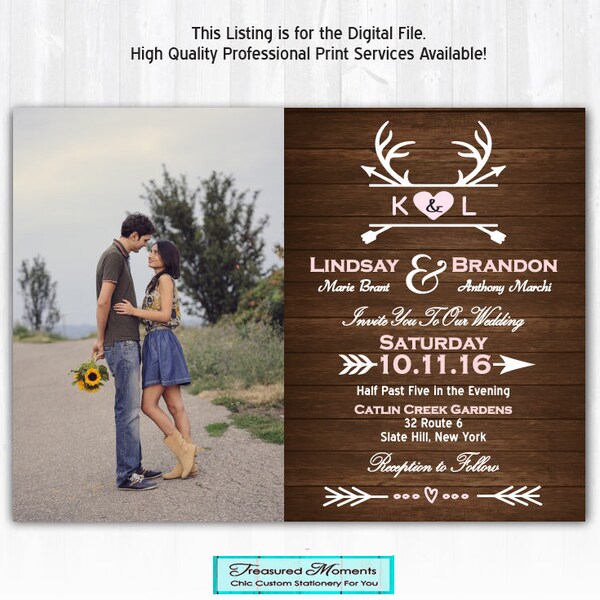 Deer Invitation - Etsy