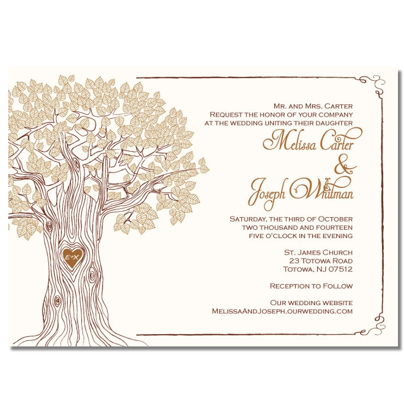 Tree Wedding Invitation - Etsy