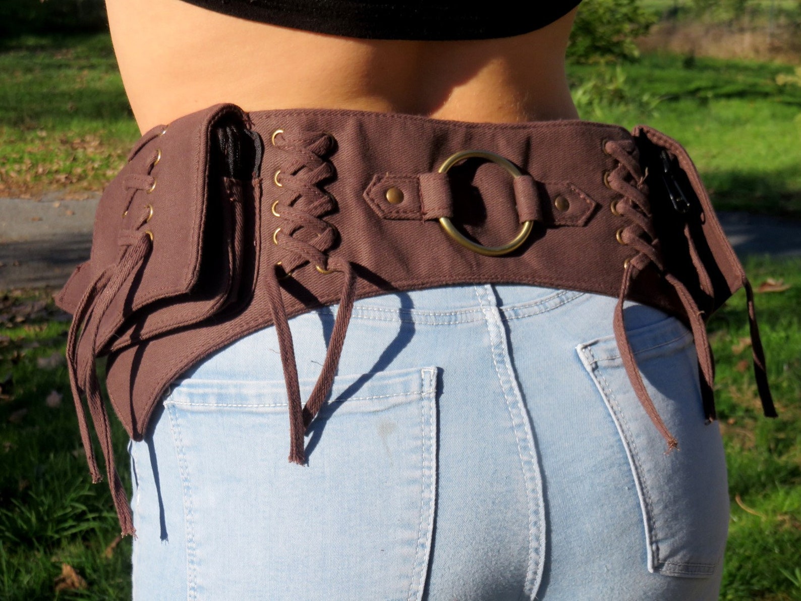 Utility Belt Pocket Belt Bum Bag Hip Bag Lace Ring | Etsy