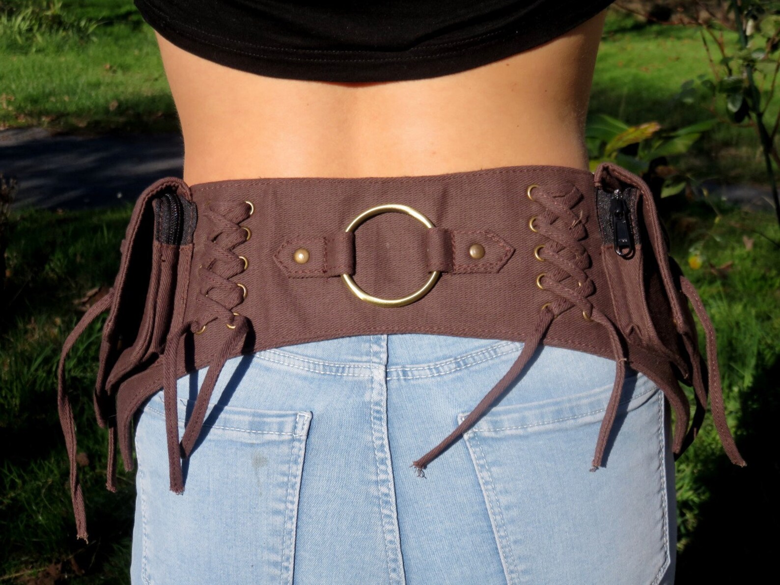 Utility Belt Pocket Belt Bum Bag Hip Bag Lace Ring | Etsy