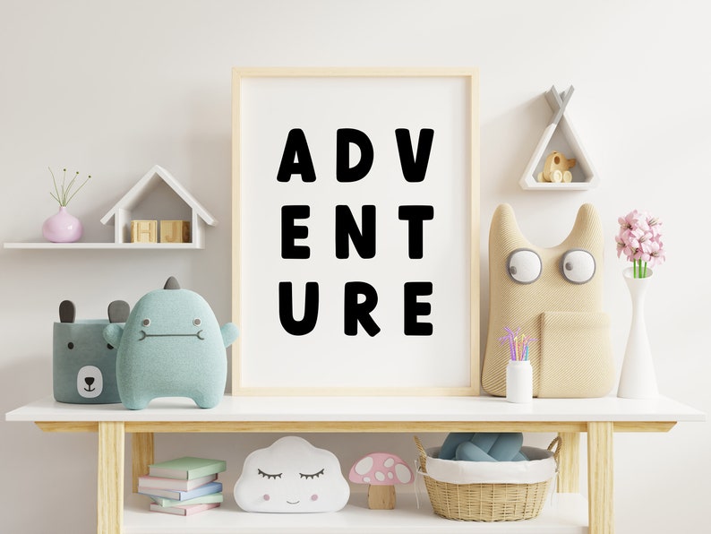 Adventure Wall Art Kids explore Outdoors Children's Wall - Etsy