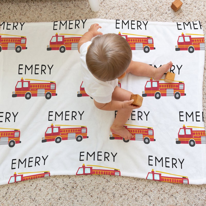 Fire Truck Blanket - Etsy