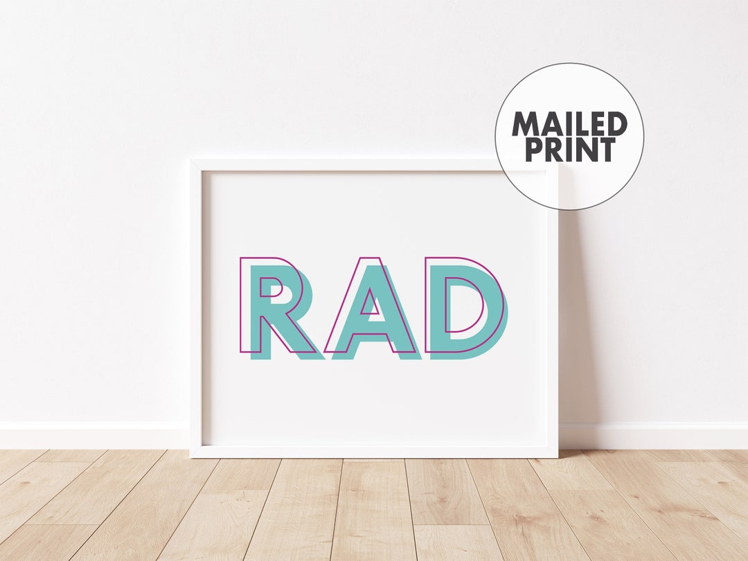 Rad Wall Art Surf Art for Kids Bedroom Surfing Decor for - Etsy