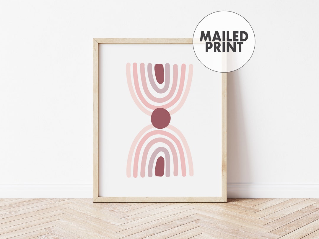 Double Rainbow Poster Print • Girls Bedroom Wall Art • Boho Nursery ...