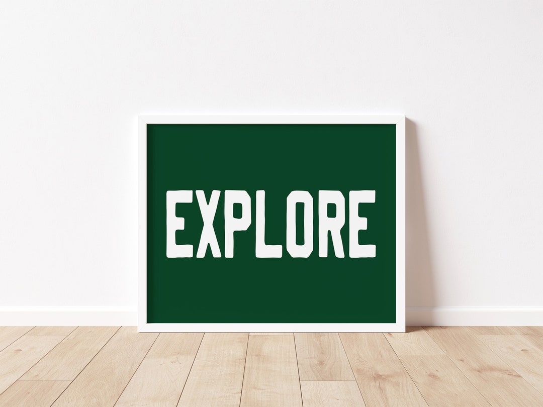 Explore Wall Art Print / Explorer Art for Kids Bedroom / - Etsy