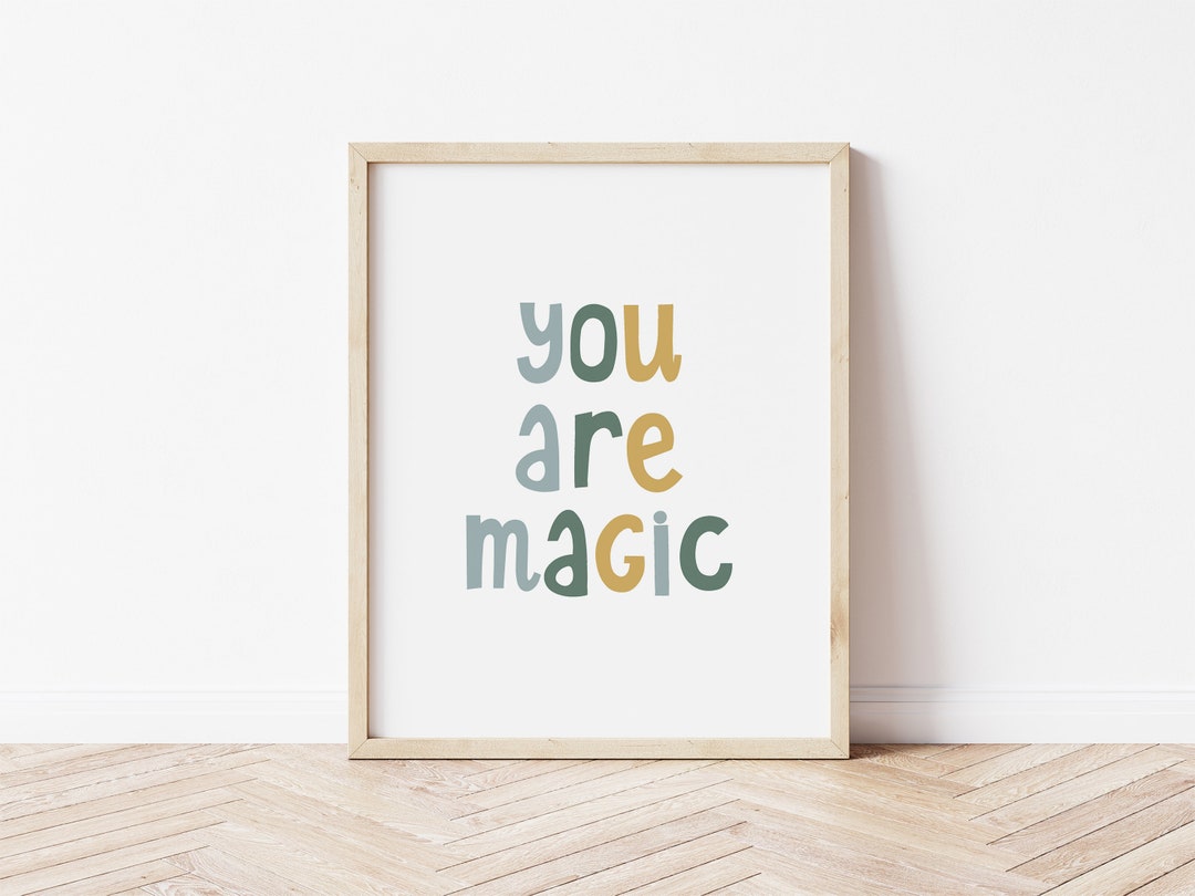 You Are Magic Art Print, Wall Art Printable for Boys Room Decor ...