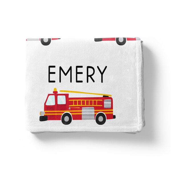 Fire Truck Blanket - Etsy