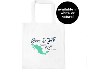 Custom Map Tote Bag - Etsy