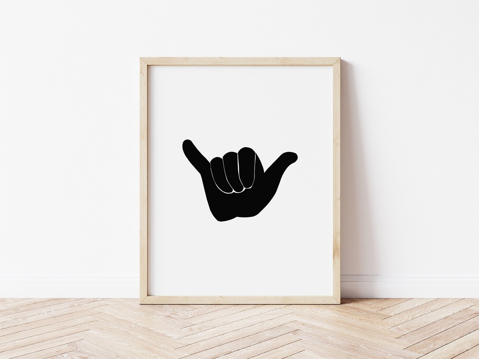 Shaka Art Print / Surf Wall Art for Kids Bedroom Shaka Hand | Etsy