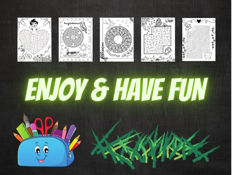 Fun Printable Mazes Worksheets, Coloring Pages , US Letter and A4 Sizes ...