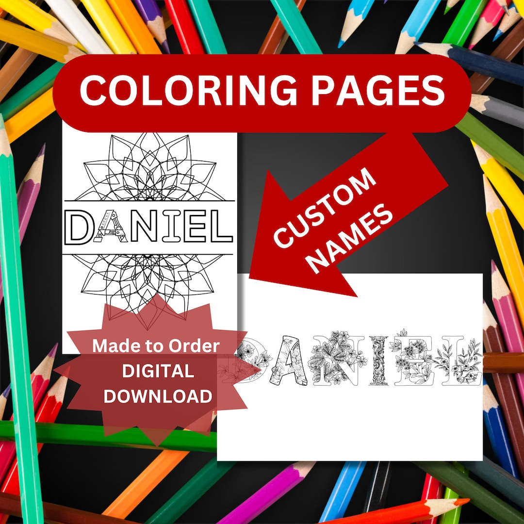 Personalized Custom Name Coloring Sheet | Printable Coloring Pages ...