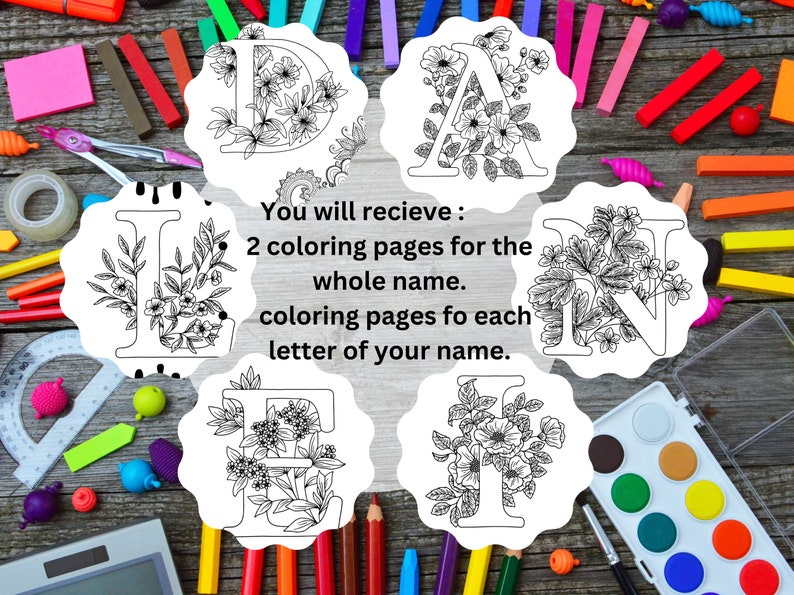 Personalized Custom Name Coloring Sheet | Printable Coloring Pages ...