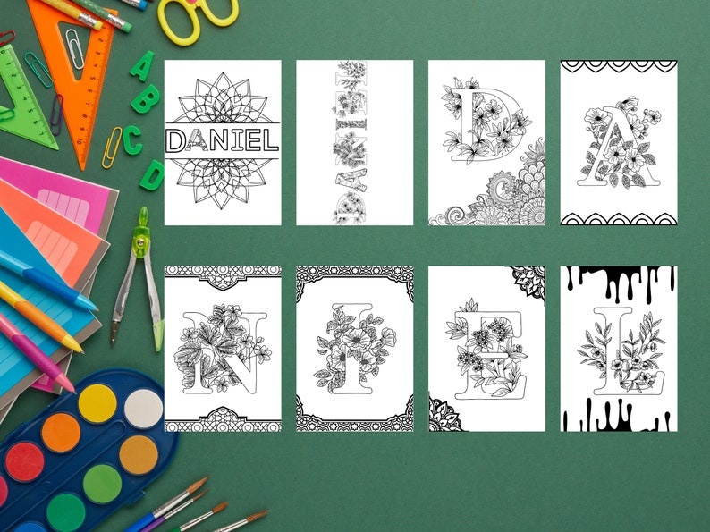Personalized Custom Name Coloring Sheet | Printable Coloring Pages ...