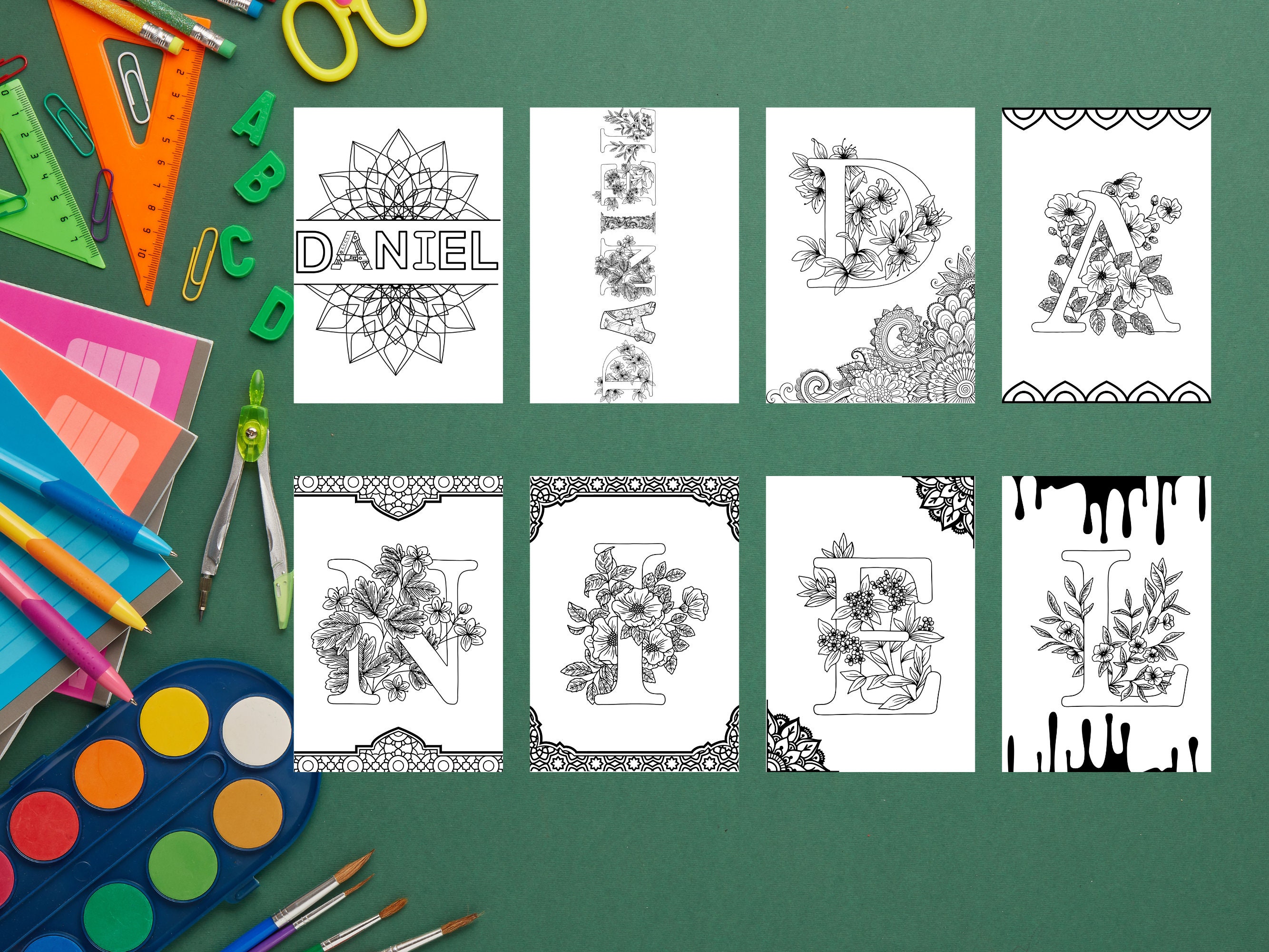 Personalized Custom Name Coloring Sheet Printable Coloring Pages ...