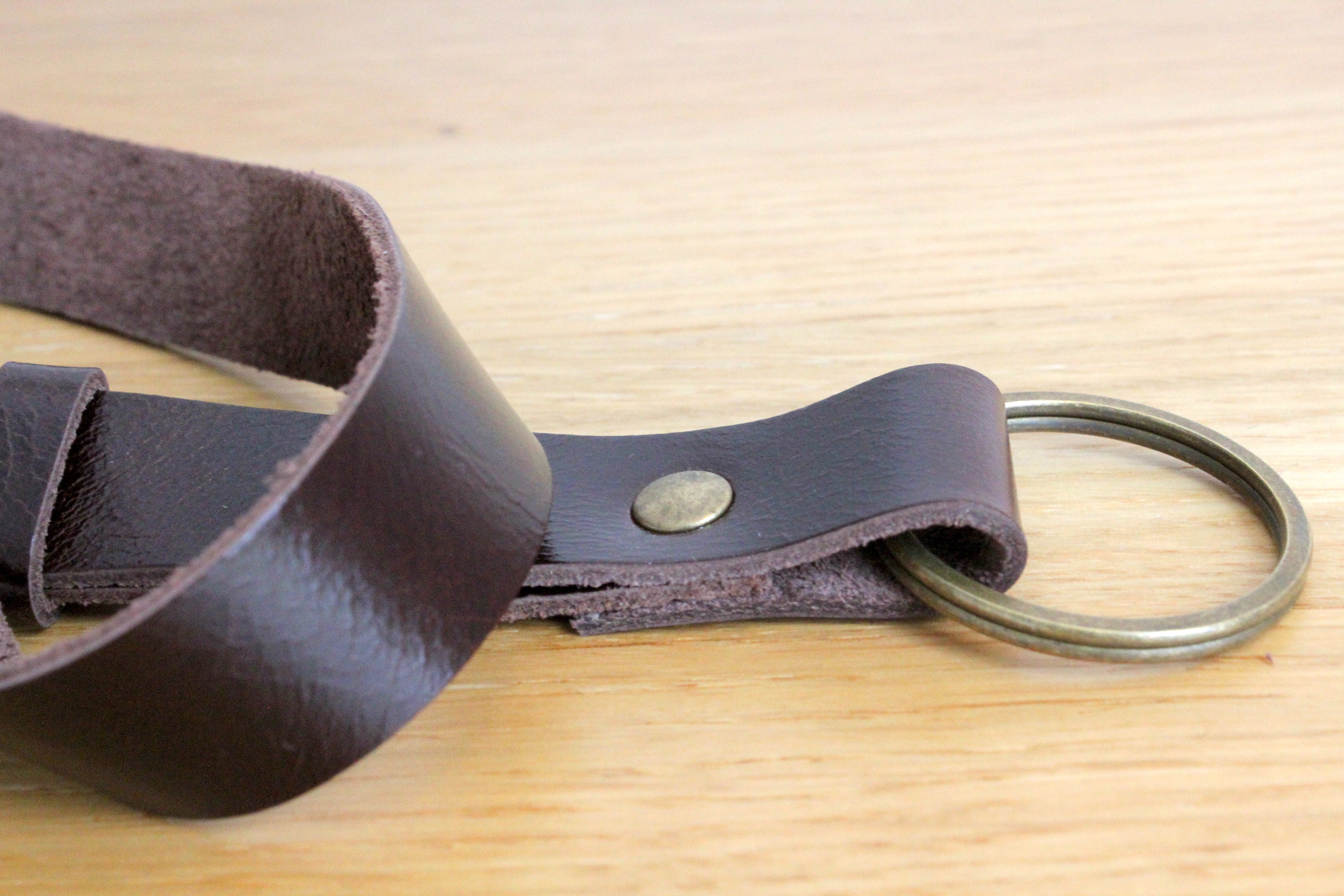 Leather lanyard key ring lanyard bronze key ring lanyard | Etsy