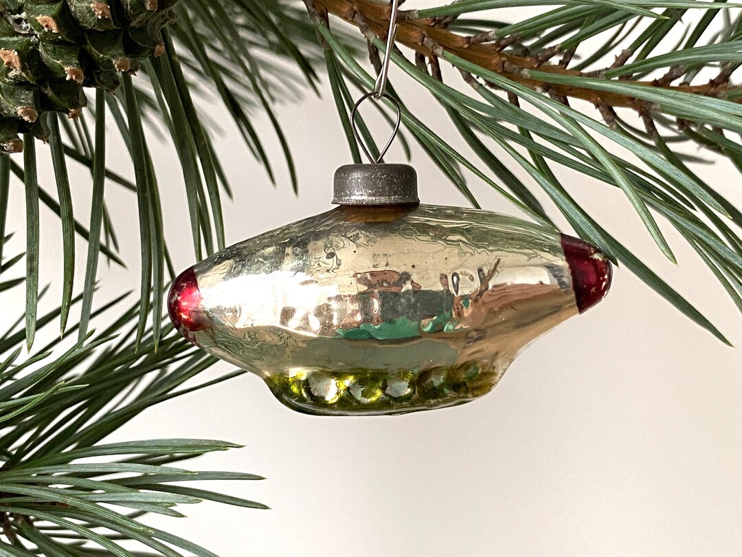 Zeppelin Dirigible Blimp Airship Rare Vintage Christmas Glass Ornament ...