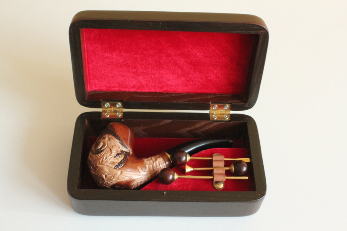 Wooden Gift Box for Tobacco Smoking Pipe, Case for Smoking Pipe ...
