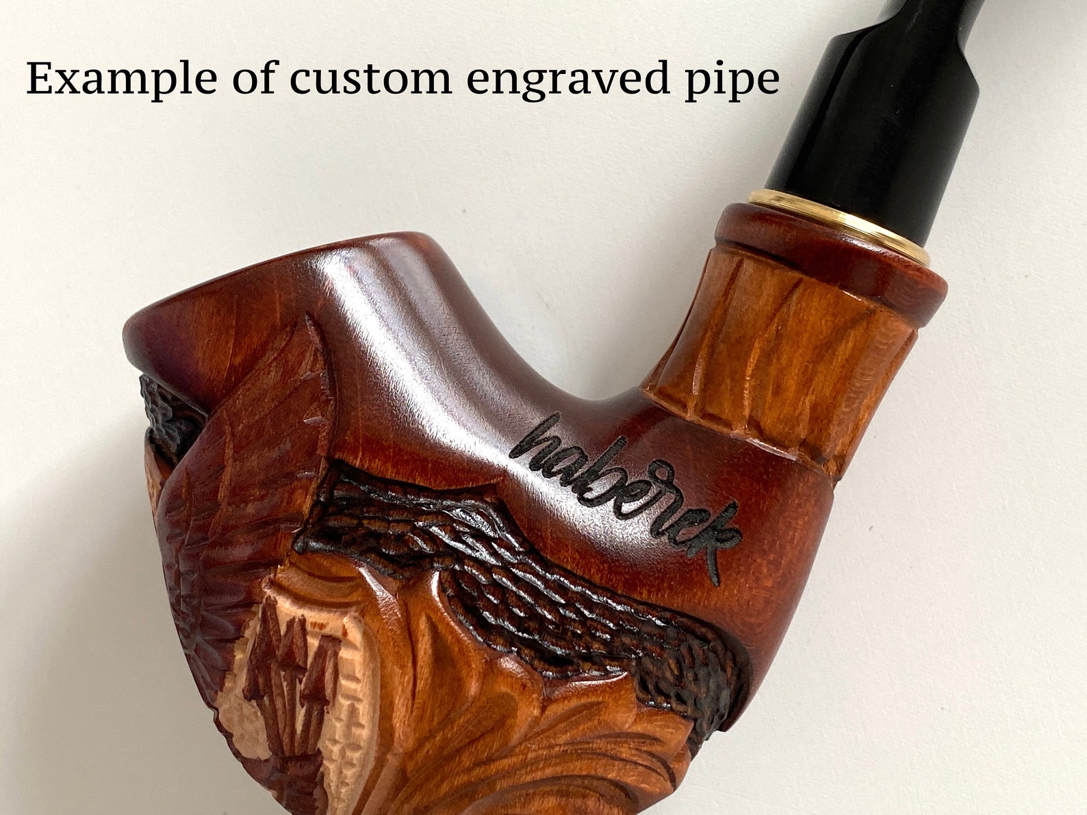 Handcarved Smoking Pipe "anchor, Tobacco Pipes, Smoking Bowl, Wood ...