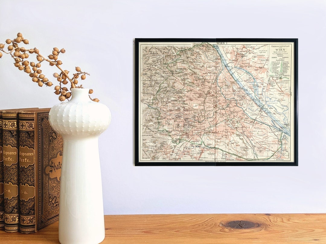 Vienna Original Lithography From 1927 Vintage Wall Poster - Etsy