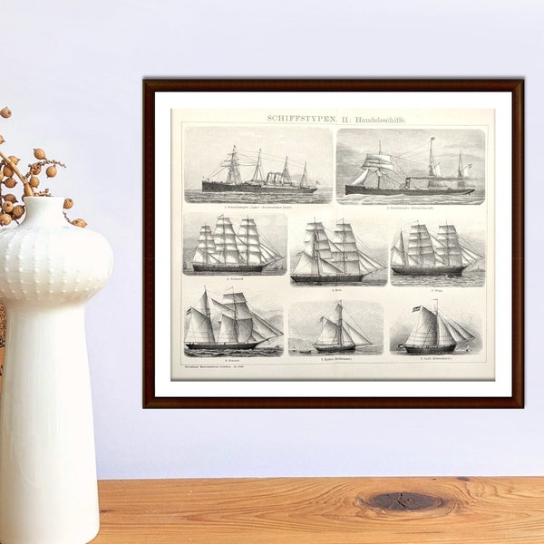 Merchant Ships - Etsy