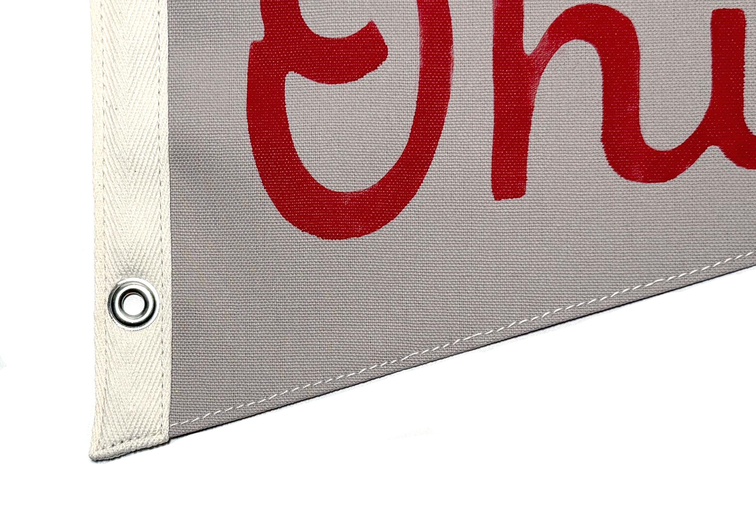Ohio Script Vintage-inspired Canvas Pennant Flag - Etsy