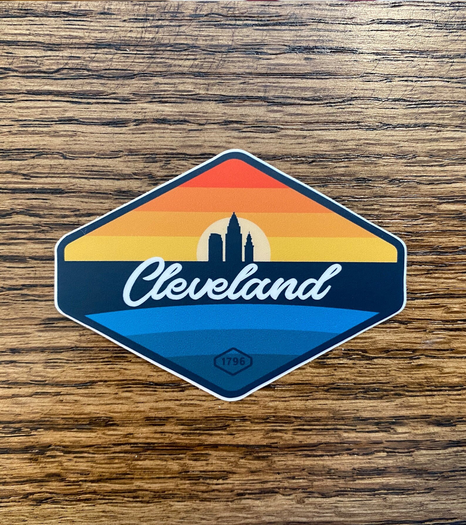 Cleveland 3 City Skyline Sticker Weather Resistant | Etsy