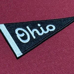 Ohio Script Felt Iron-on Pennant Patch - Etsy