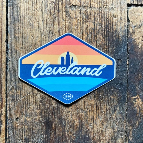 Cleveland 3 City Skyline Sticker Weather Resistant - Etsy