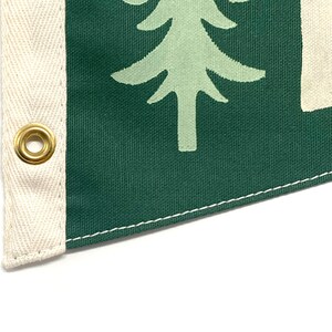Pacific Northwest PNW Tree Vintage-inspired Canvas Pennant - Etsy