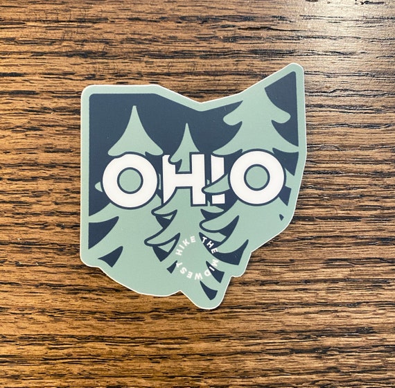 Hike Ohio 3 Forest Sticker Weather Resistant Vinyl | Etsy