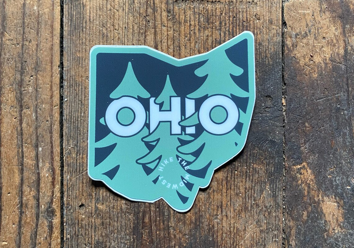Hike Ohio 3 Forest Sticker Weather Resistant Vinyl | Etsy