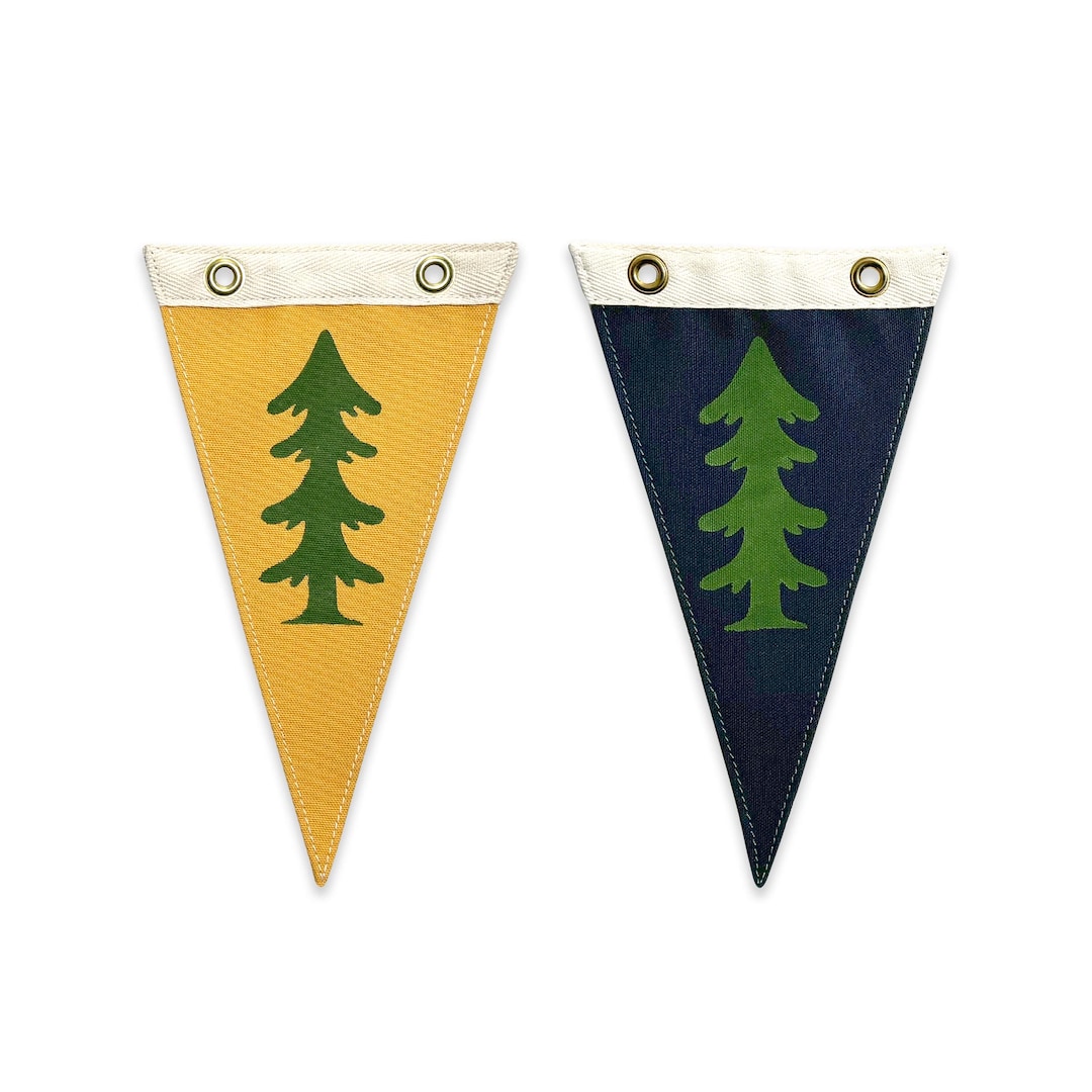 Wild Northland Tree Vintage-inspired Canvas Mini Pennant - Etsy