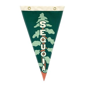 Sequoia National Park Vintage-inspired Canvas Pennant - Etsy