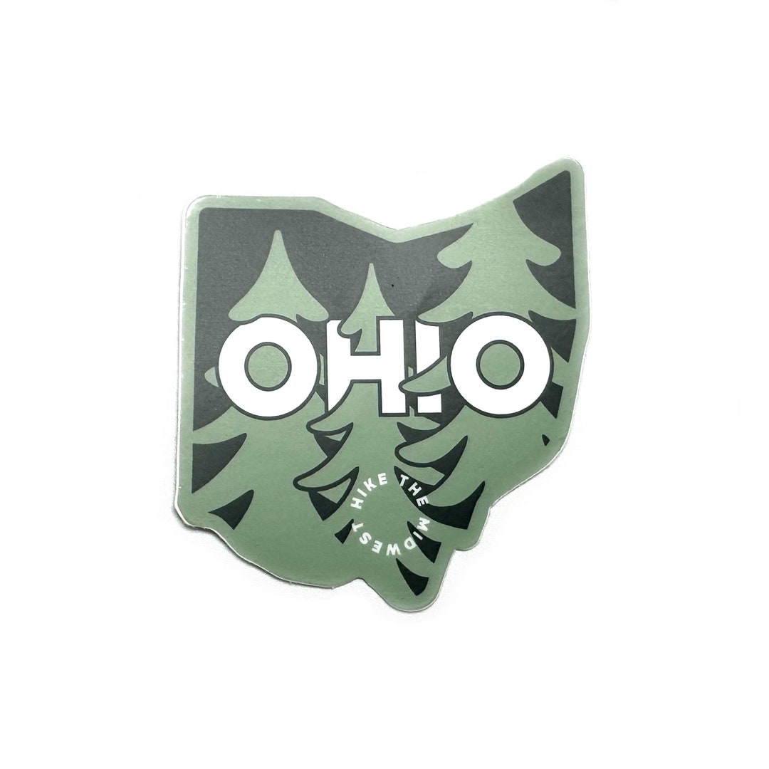 Hike Ohio 3" Forest Sticker - Weather Resistant Vinyl - Etsy