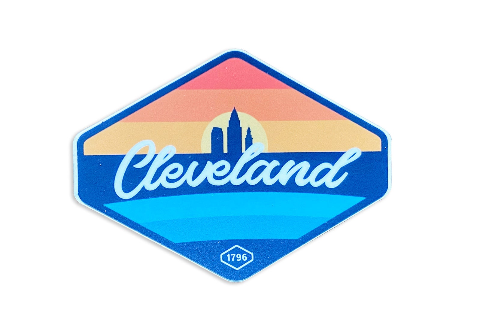 Cleveland 3 City Skyline Sticker Weather Resistant - Etsy
