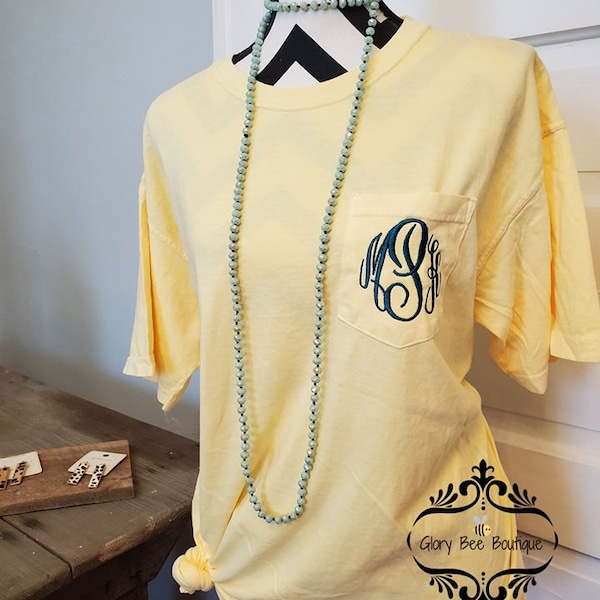 Monogram Tee - Etsy