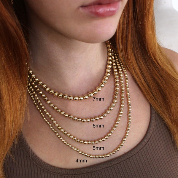 Stretch Gold Beaded Choker Necklace - Etsy