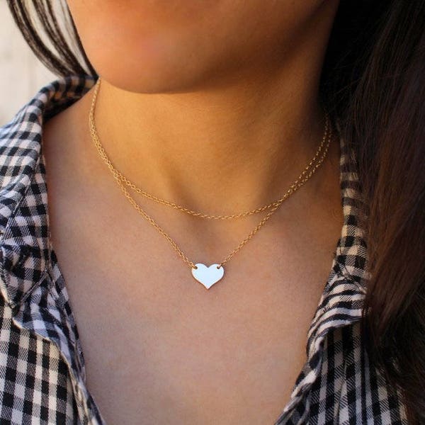 Heart Necklace - Etsy
