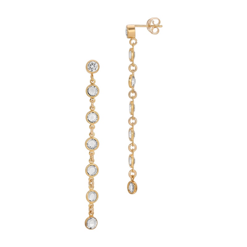 Linear Drop Earrings - Etsy