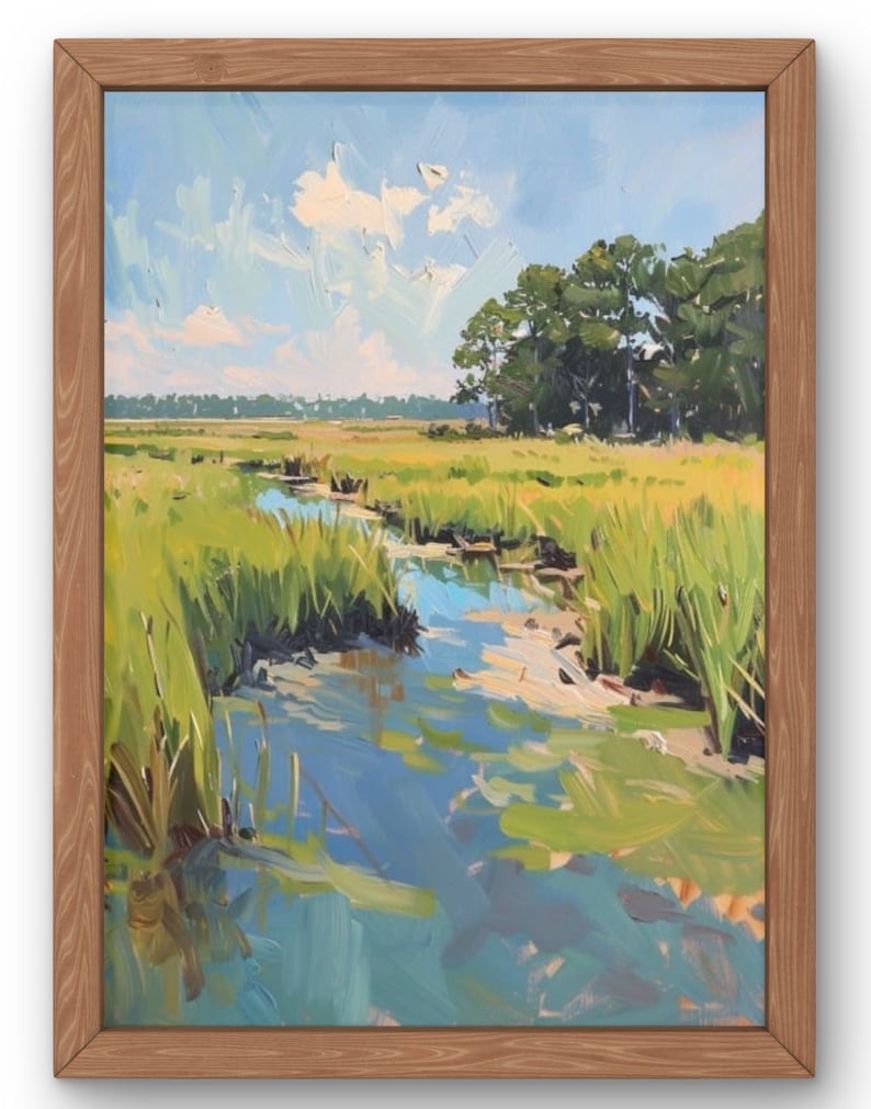 Intercoastal Marshland Print, PRINTABLE, DOWNLOAD, Coastal Decor ...
