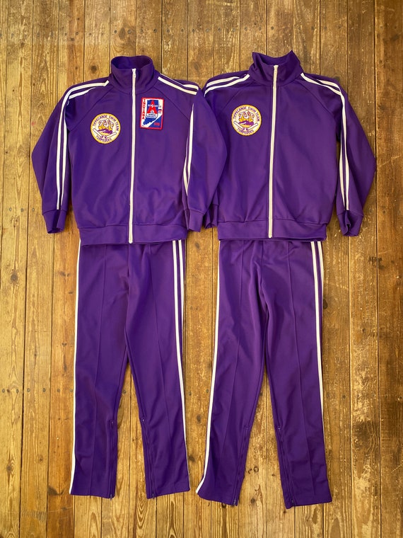 Vintage 70s Matching Swimming Track Suits (2) XS | or… - Gem