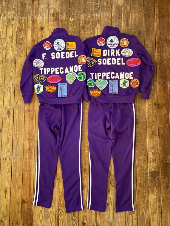 Vintage 70s Matching Swimming Track Suits (2) XS | or… - Gem