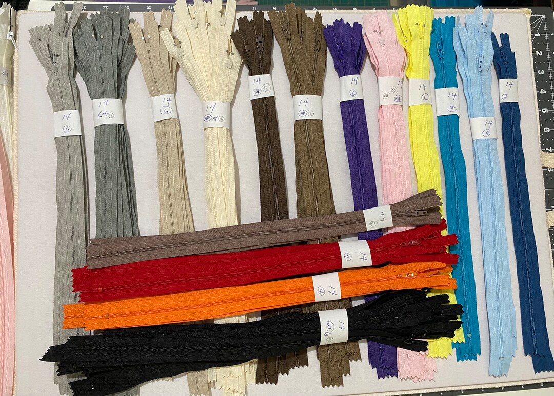 YKK- 14” Zippers Destash- - Etsy