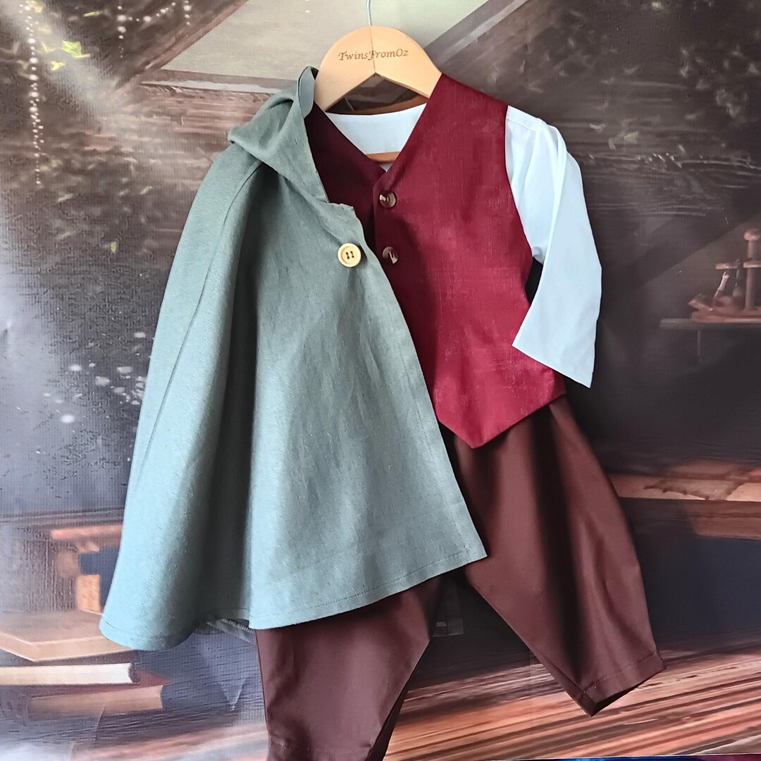 Kids Hobbit Outfit, Renaissance Medieval Costume - Custom Order in ...