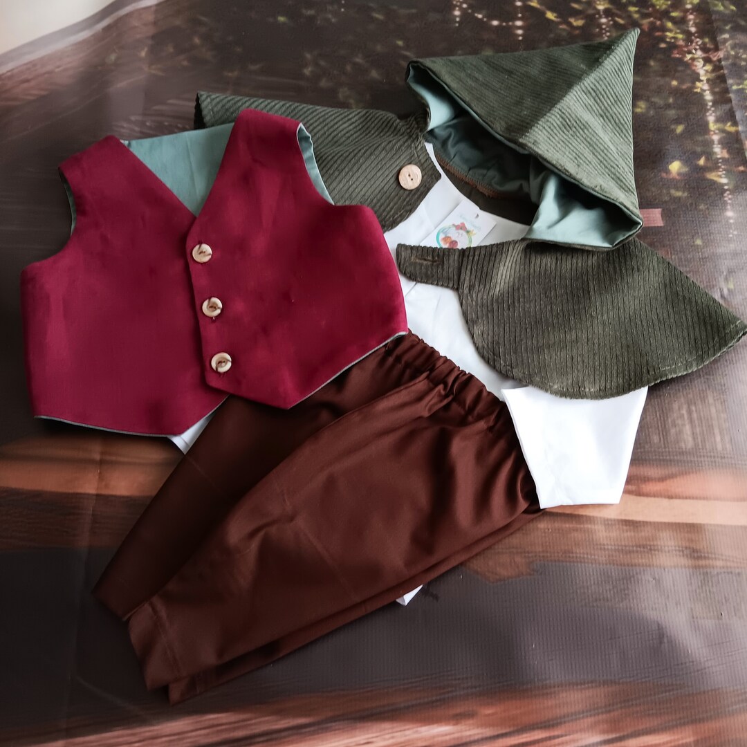 Baby Medieval Costume, Boy Hobbit, Elven Outfit: Size 00 (3-9mths ...