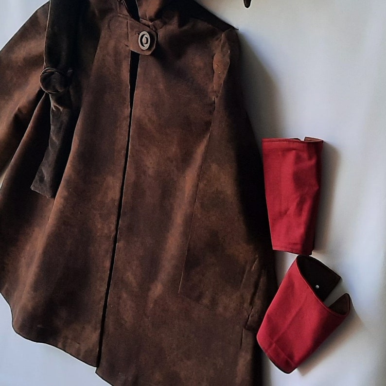 Robin Hood Outfit, Dwarf Robe, Hobbit Cape, Medieval Boy Set: Size 3-4 ...