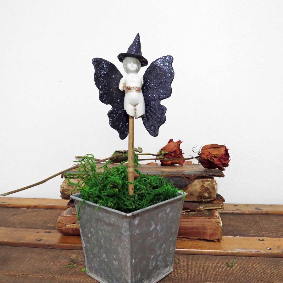 Plant Stake Frozen Wicked Witch Charlotte Indoor Planter Decor 10.5 - Etsy