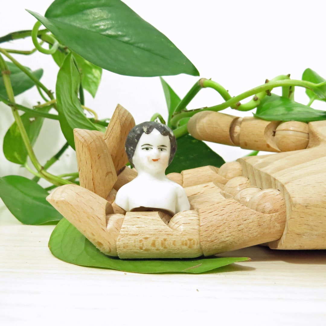 Frozen Charlotte Doll Head 1 3/8" With Shoulders PSH - Etsy