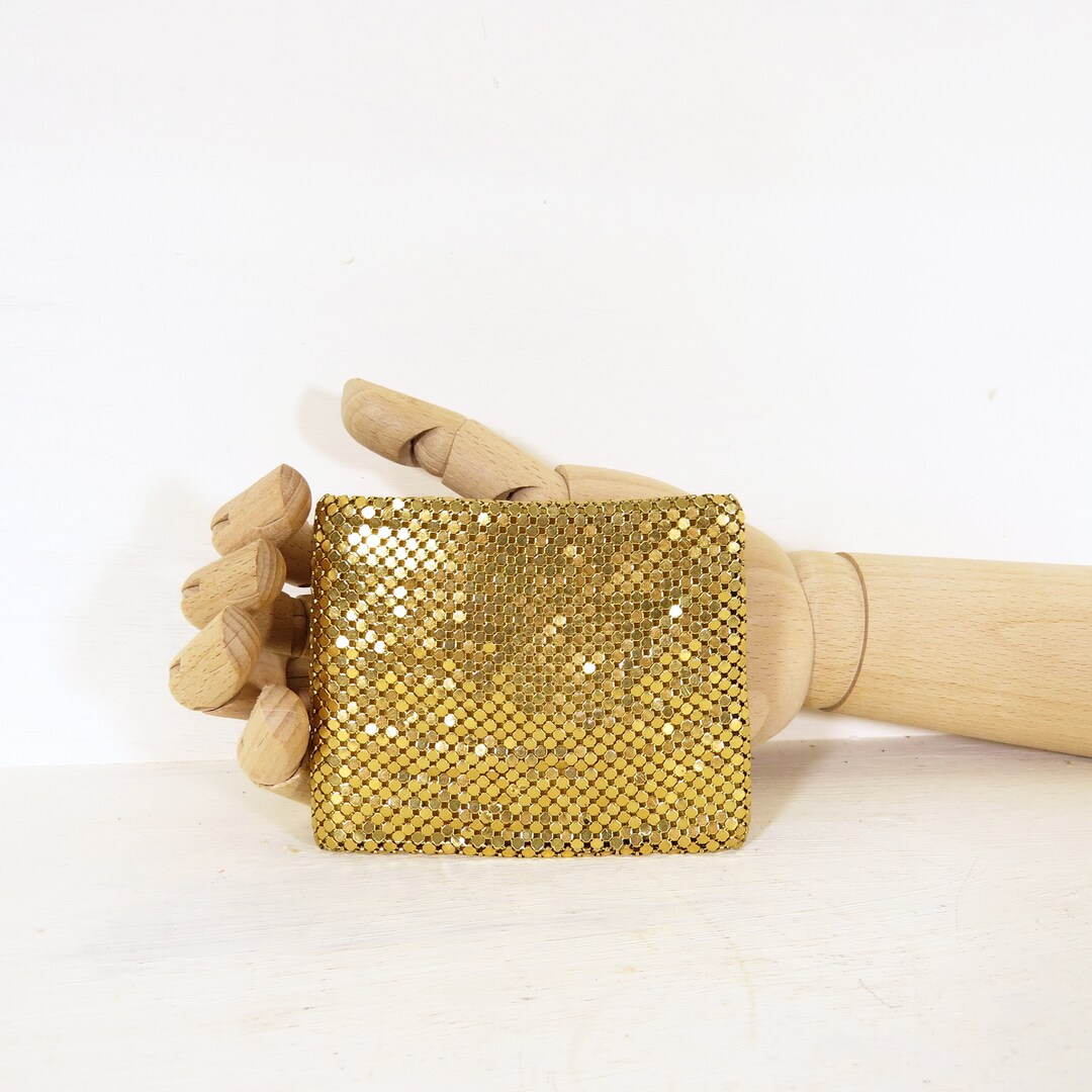 Gold Mesh Wallet Vintage Gold Bling Wallet - Etsy